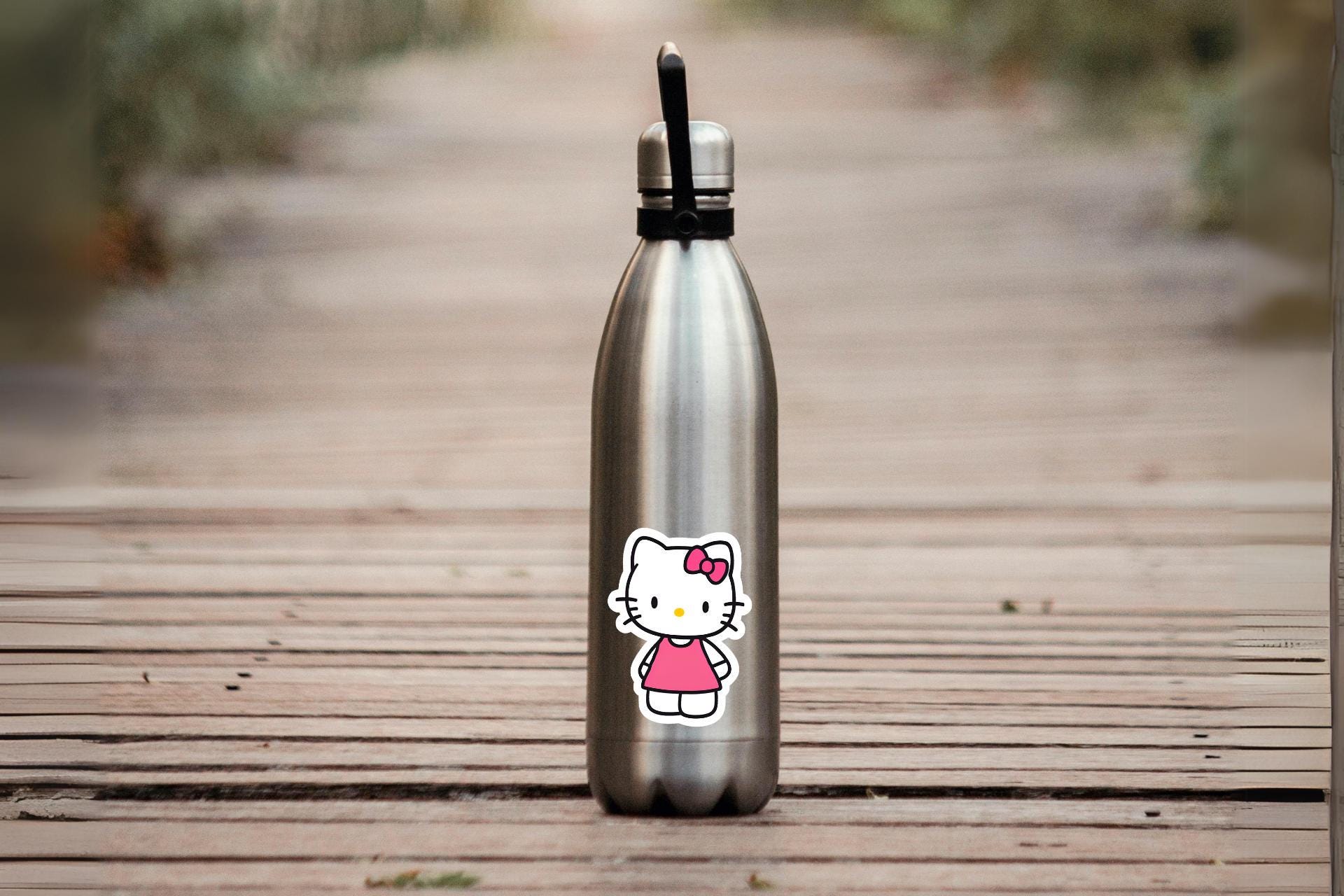 HELLO KITTY Sticker Set | 10 Cute Glossy Vinyl Stickers | Waterproof ...