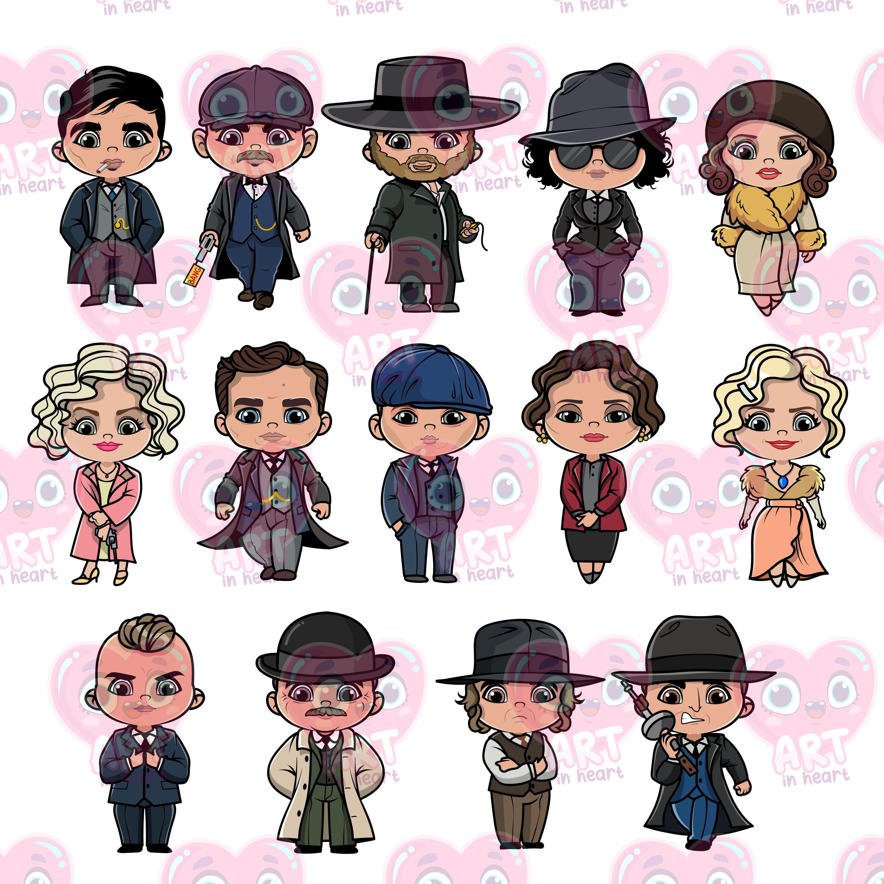 Peaky Friends Clipart, Cute Kids Clipart, Best Friends Clipart, Classic ...