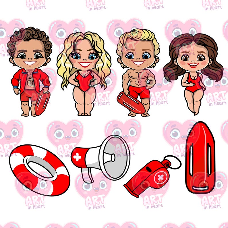 Lifeguard Clipart, Cute Kids Clipart, Sea Beach Lifeguard, Adventure ...