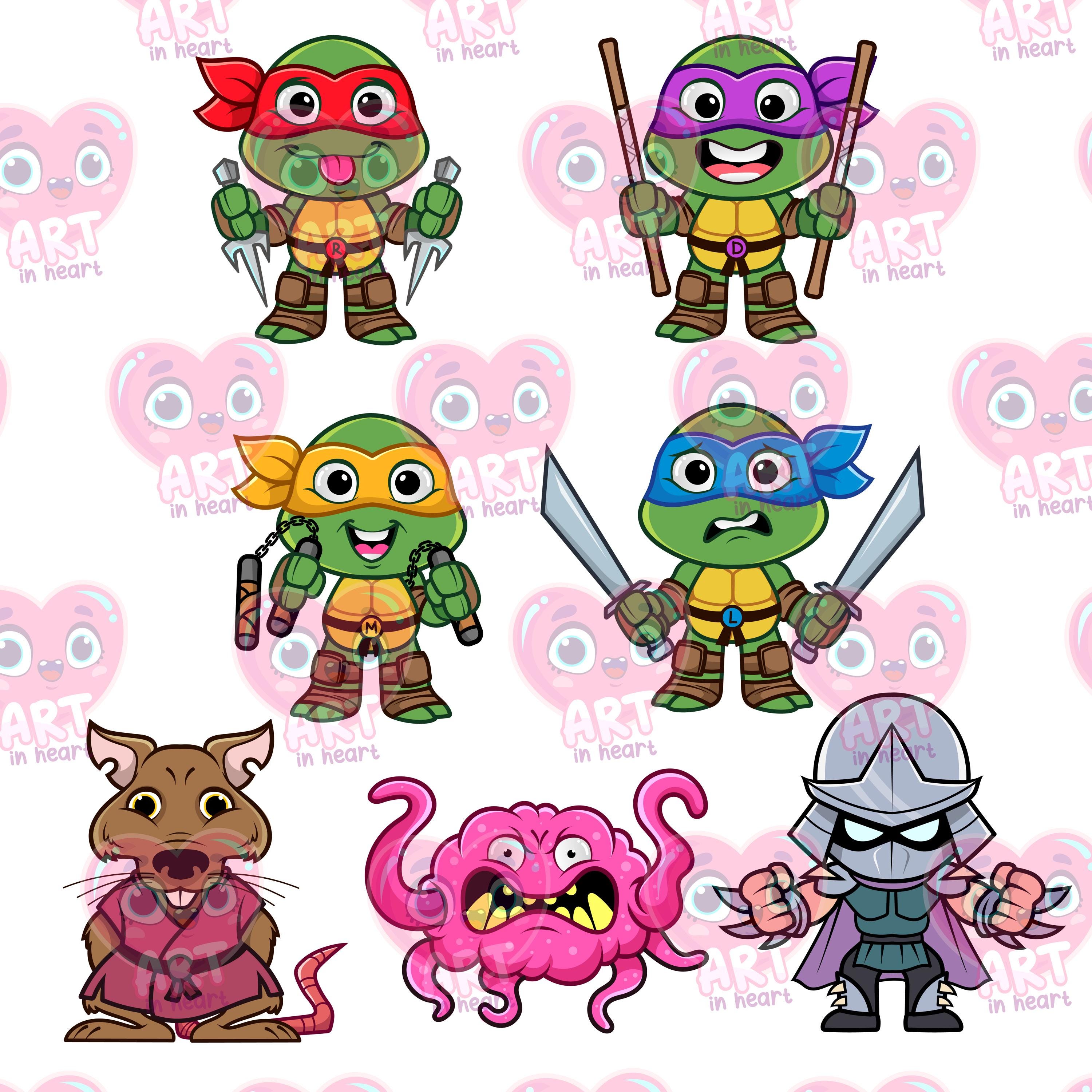 Ninjas Friends Clipart, Cute Friends Bundle, Classic Movie, Best ...