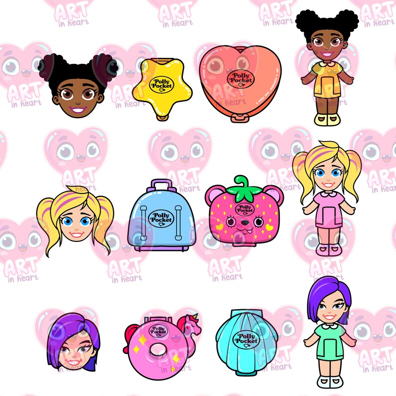 Fashion Girls Dolls Clipart Png, Cute Pockets Bundle, Magic Dolls ...