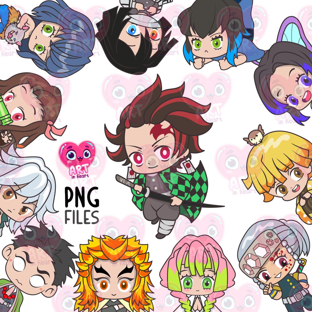 Kawaii Friends Clipart, Chibi Friends Clipart, Cute Kids Clipart, Cute ...