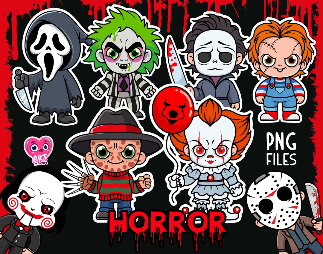 Halloween Villains Clipart Png, Cute Halloween Friends Clipart ...