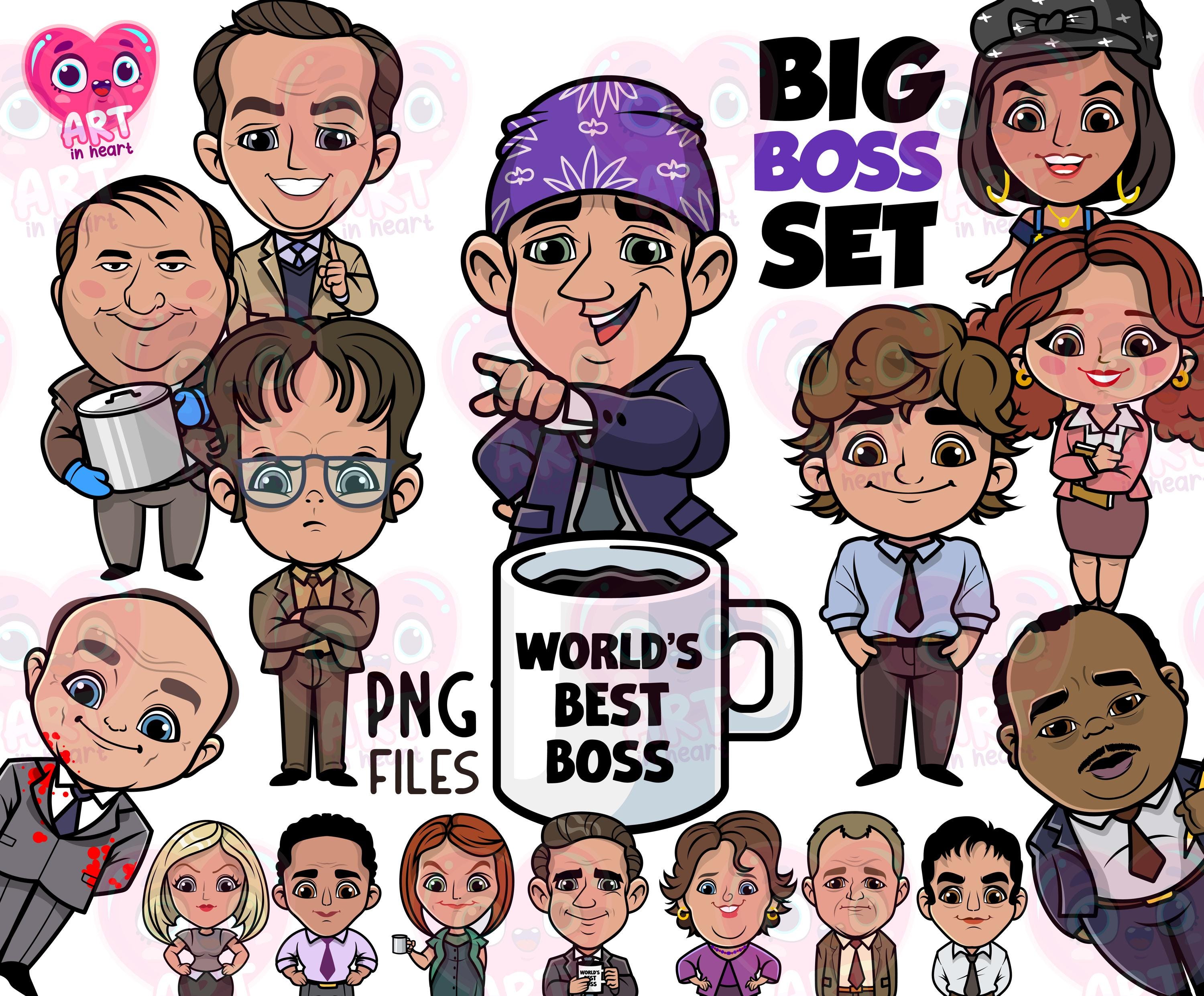 Big Boss Clipart, Cute Kids Clipart, Classic Movie Clipart, Work Space ...