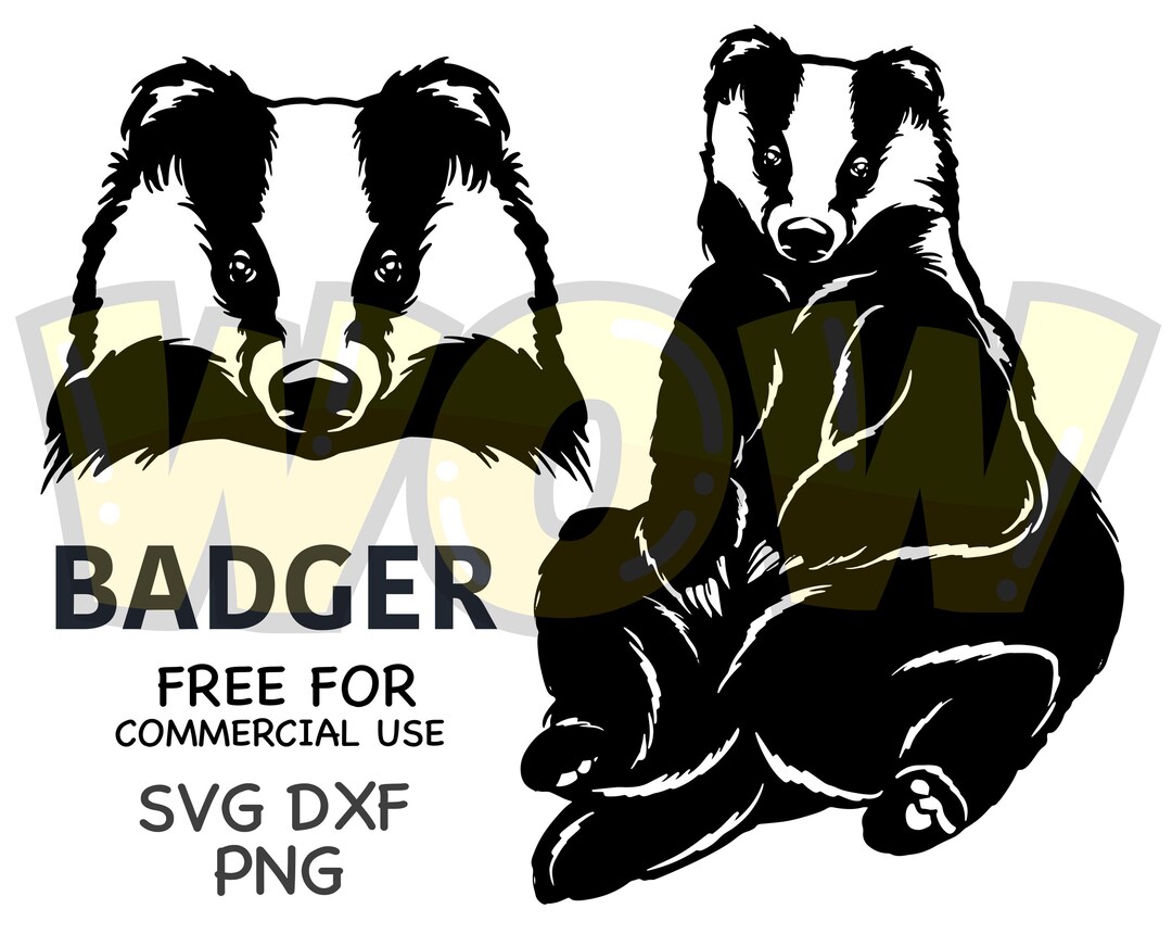 Badger Svg for Cricut. Badger Png, Dxf. Cute Badger Clipart. Funny ...