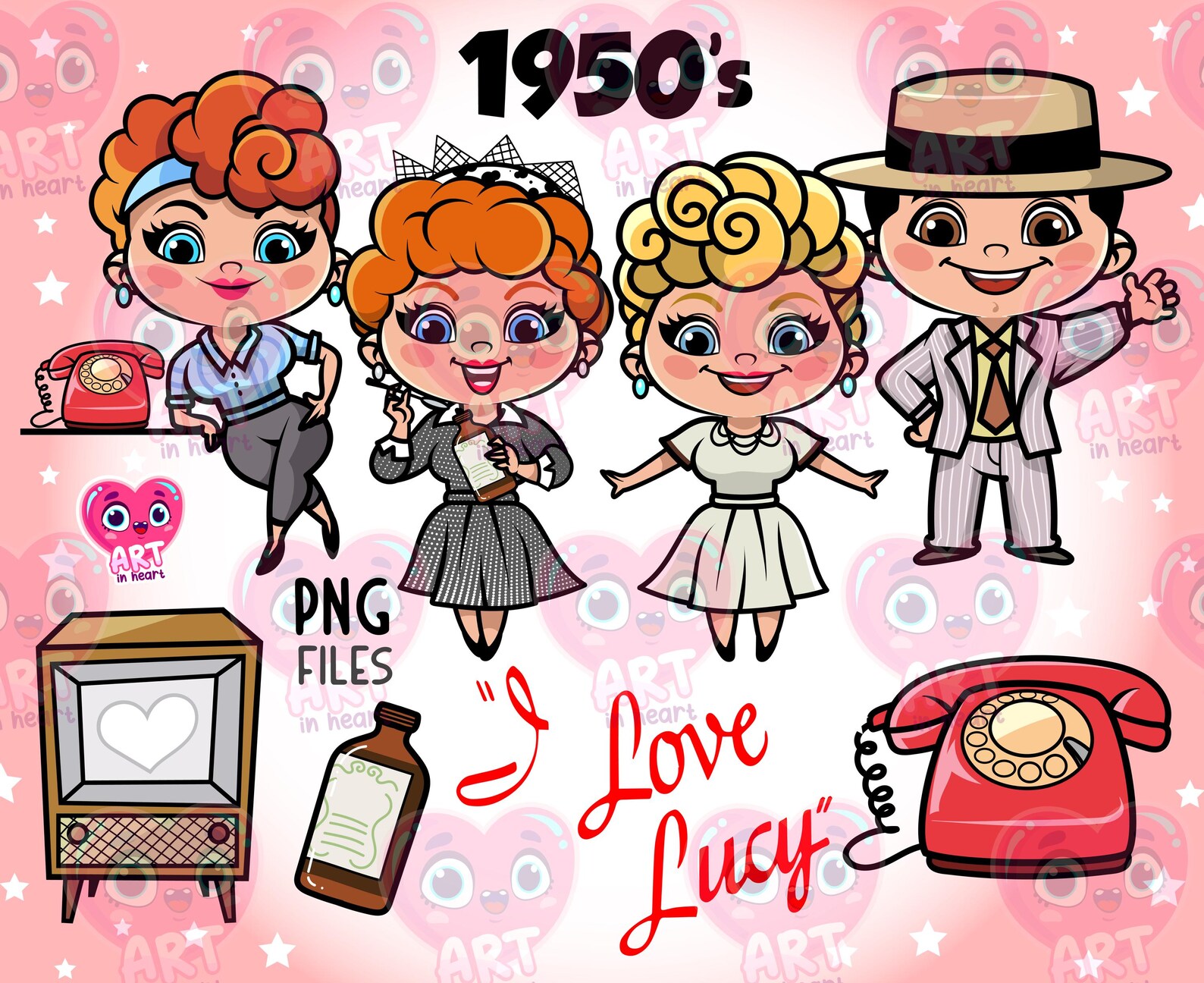 Love Story Clipart, Girls Life Bundle Png, TV Show Clipart, Cute Kids ...