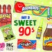 Sweet 90s Bundle, 90s Drinks Clipart, 90s Candy Clipart, 90s Party ...