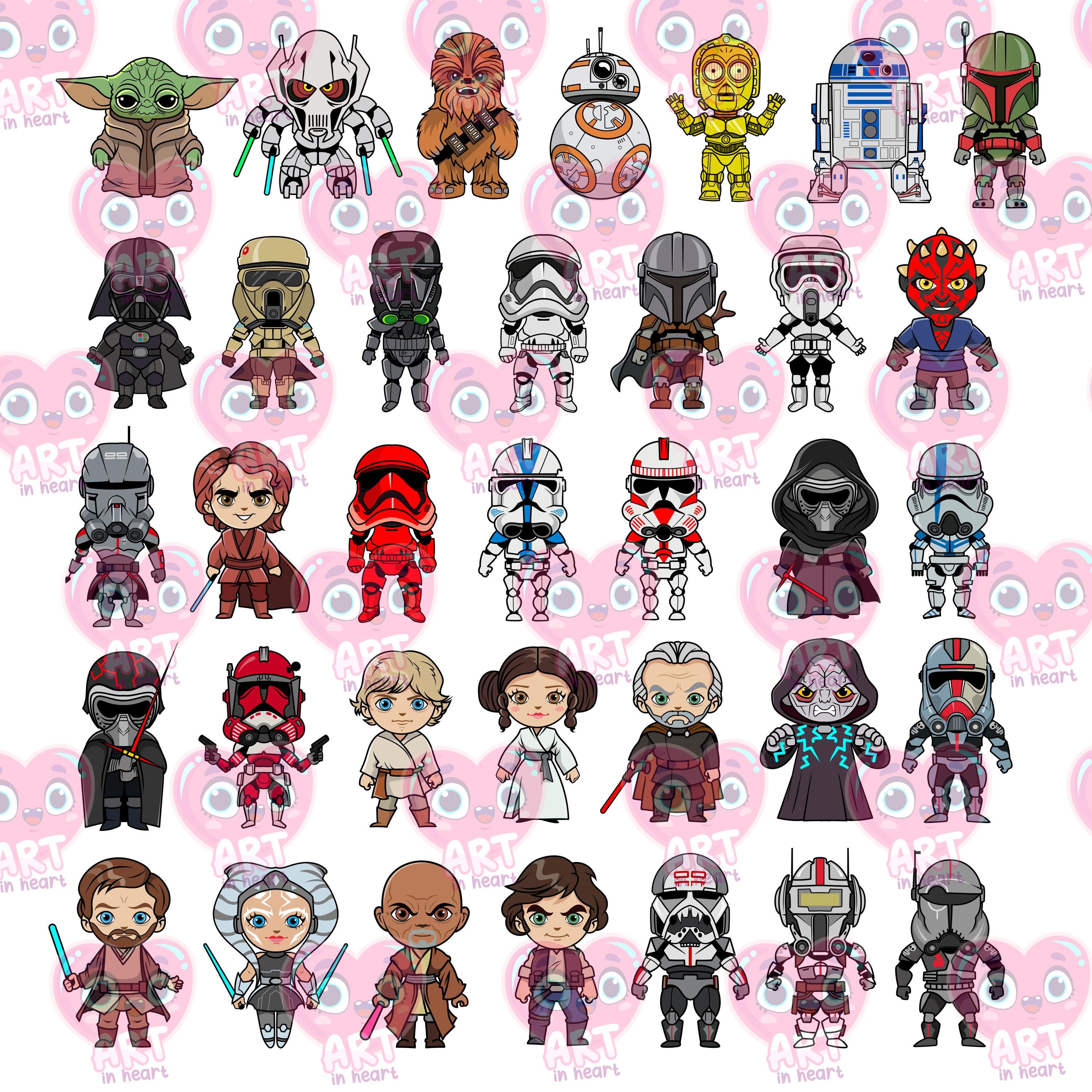 Space Friends Clipart Big Set, Cute Friends Clipart, Classic Movie ...