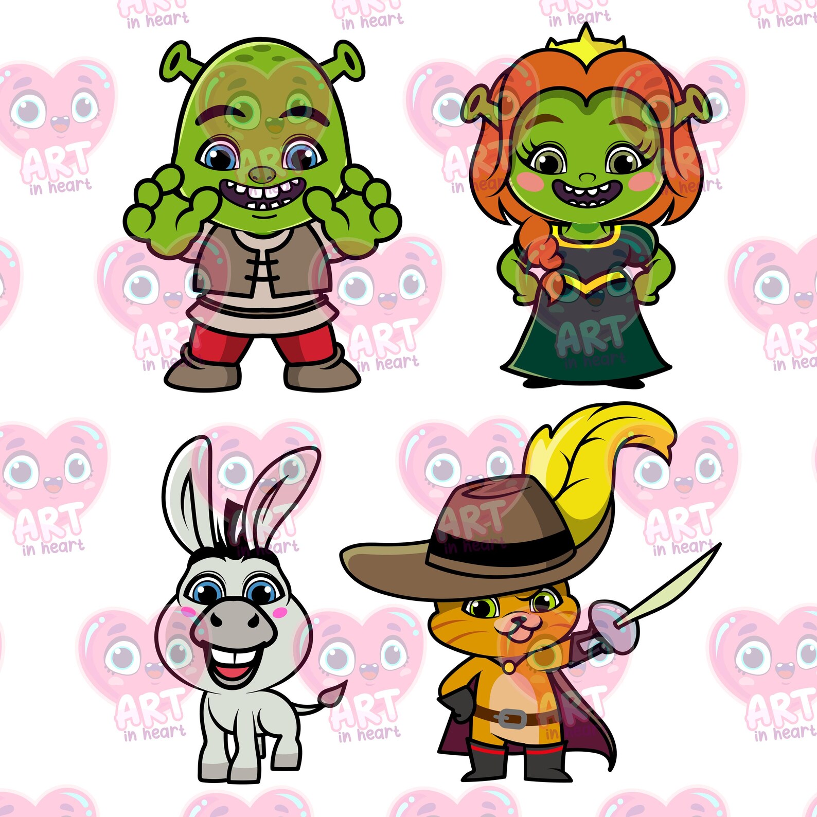 Green Friends Clipart, Wizard Friends Clipart, Magic Friends Clipart ...