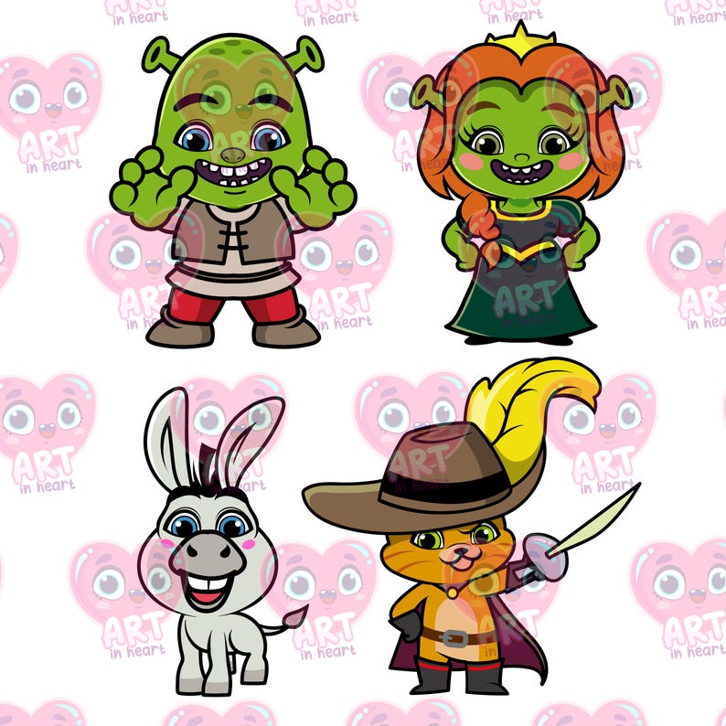 Green Friends Clipart, Wizard Friends Clipart, Magic Friends Clipart ...