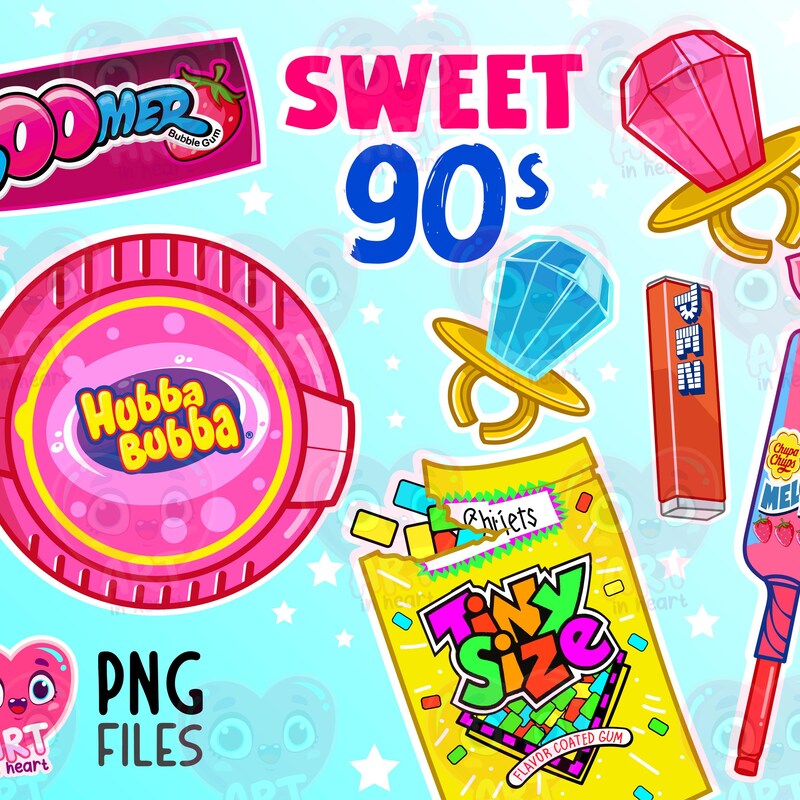 90's Candy Clipart - Etsy