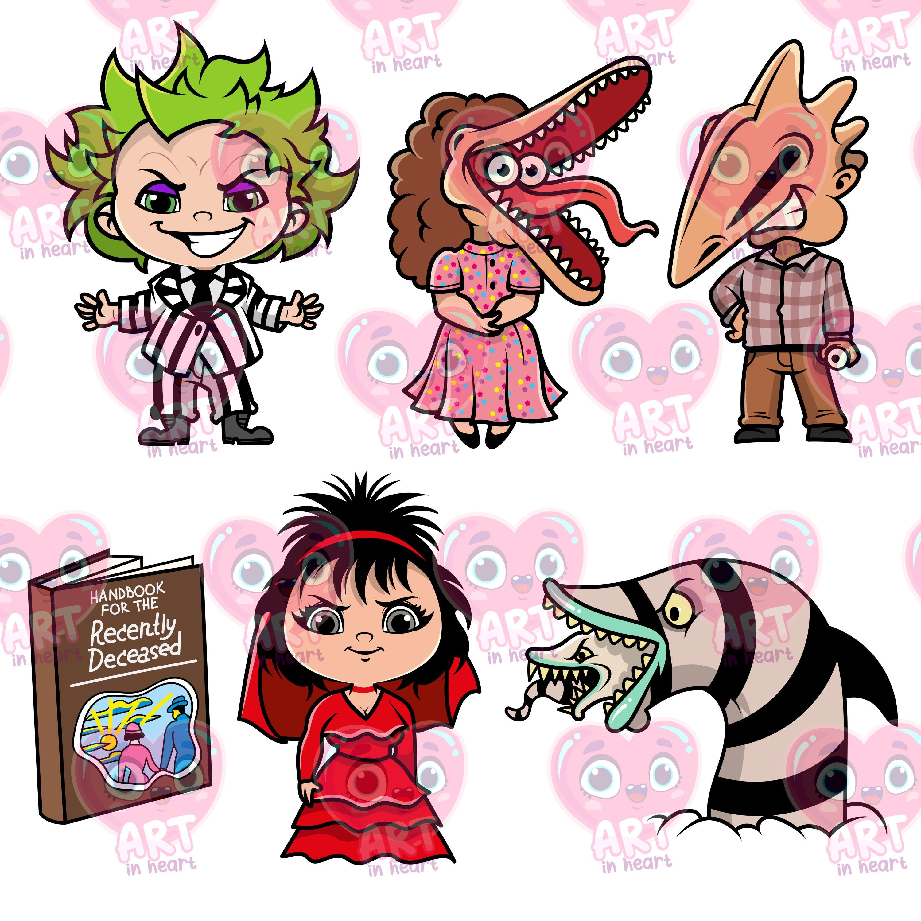 Cute Ghosts Halloween Friends Clipart, Horror Movie Classic 80s ...