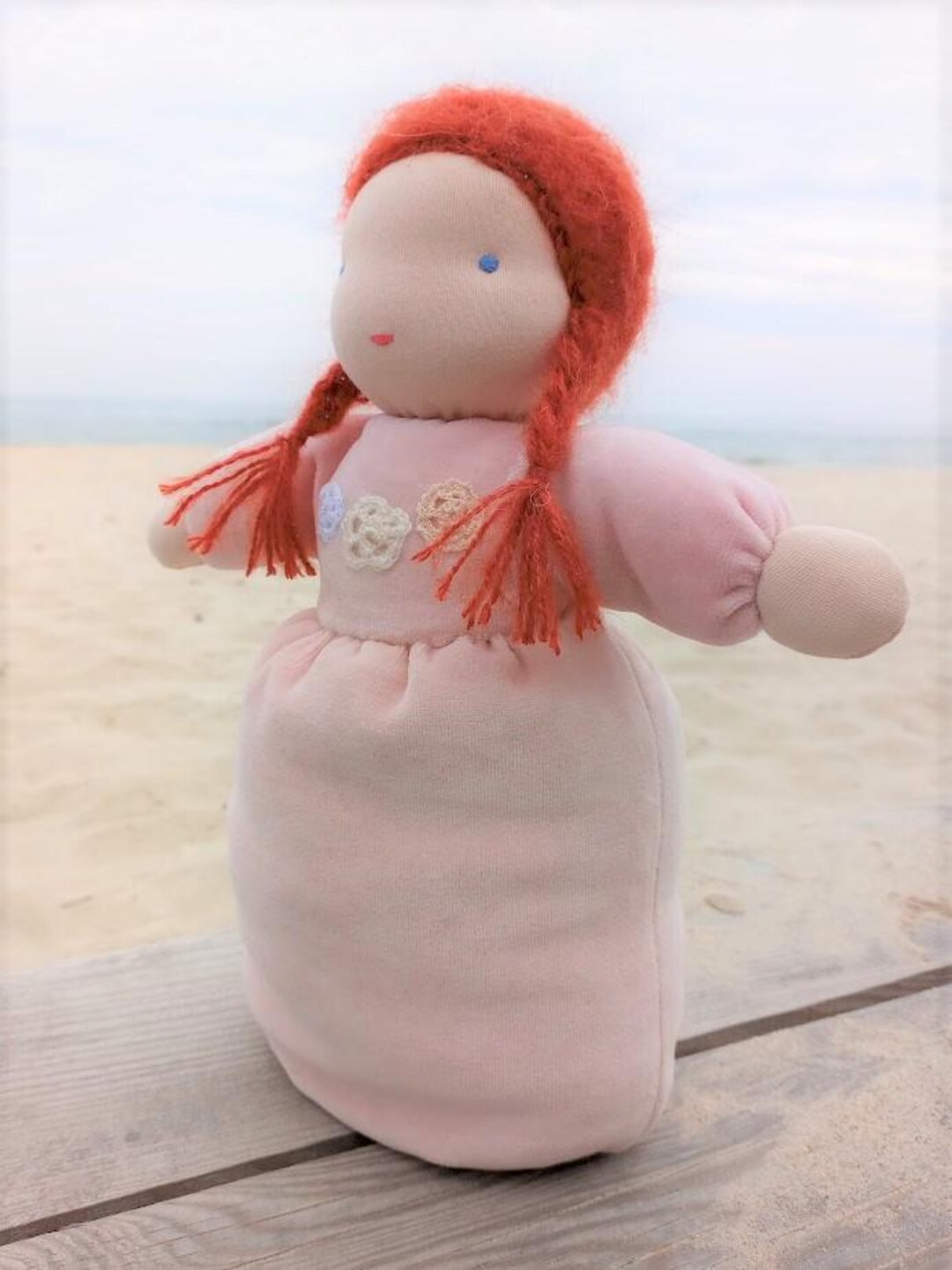 Waldorf Doll Princess Daisy/light Powder. Textile Eco Toy for Baby ...