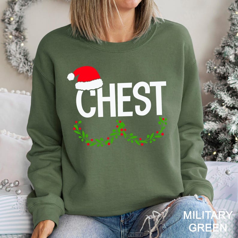 Funny Chestnuts Christmas Sweatshirt: Matching Family Holiday Hoodie ...