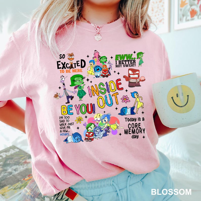 Inside Out Movie Shirt, Pixar Inside Out Shirts, Pixar Inside Out 2 ...