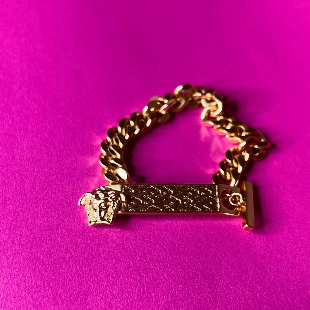 Rare Versace Rope Chain Designed Bracelet - Etsy