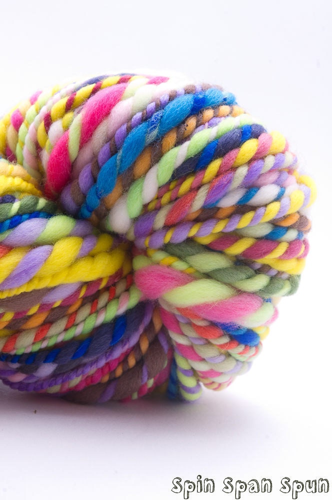 Happy Sheep Chunky Yarn Handspun and Hand Painted Yarn 50 | Etsy