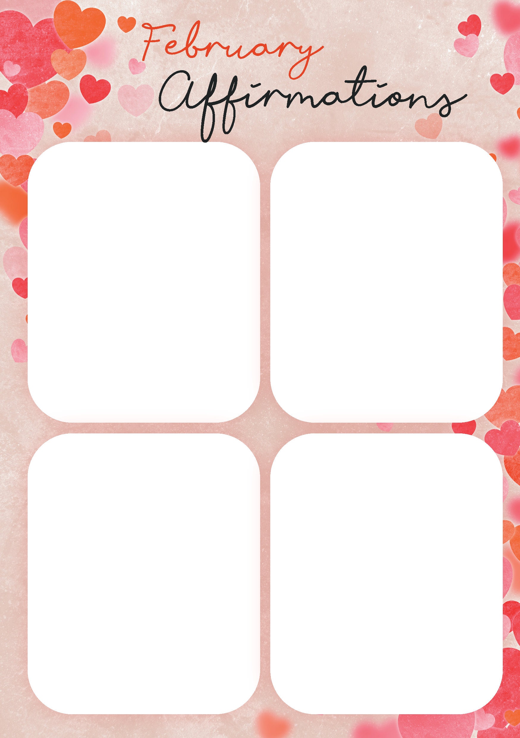 Illustrated Bullet Journal February 2024 Valentine A5 Size Printable ...
