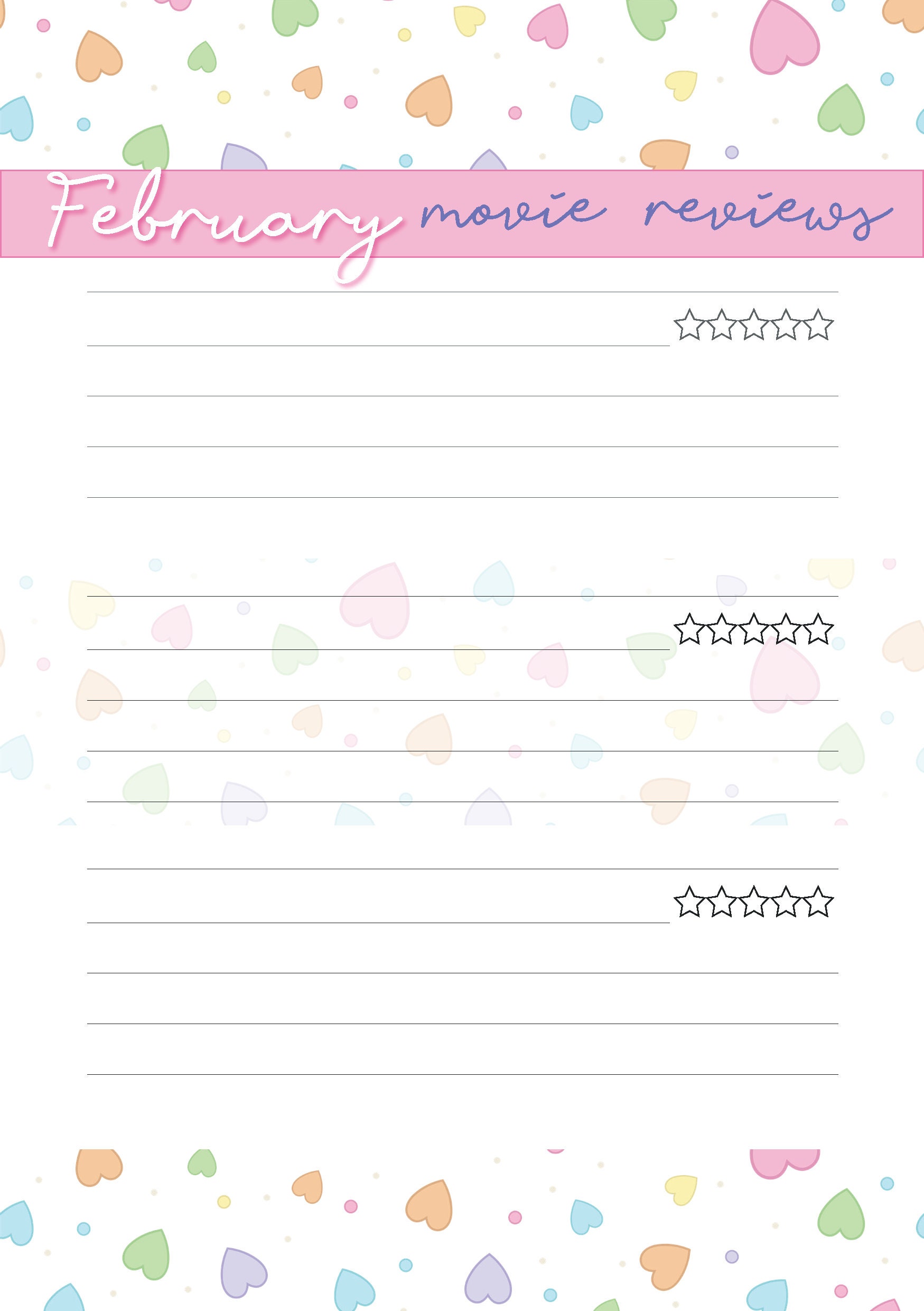 Illustrated Bullet Journal February 2024 Valentine A5 Size Printable ...