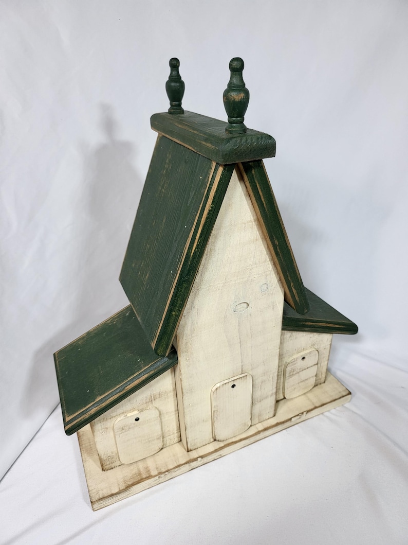 Mountain Chalet Birdhouse - Handmade - Outdoors or Indoor - Southern ...