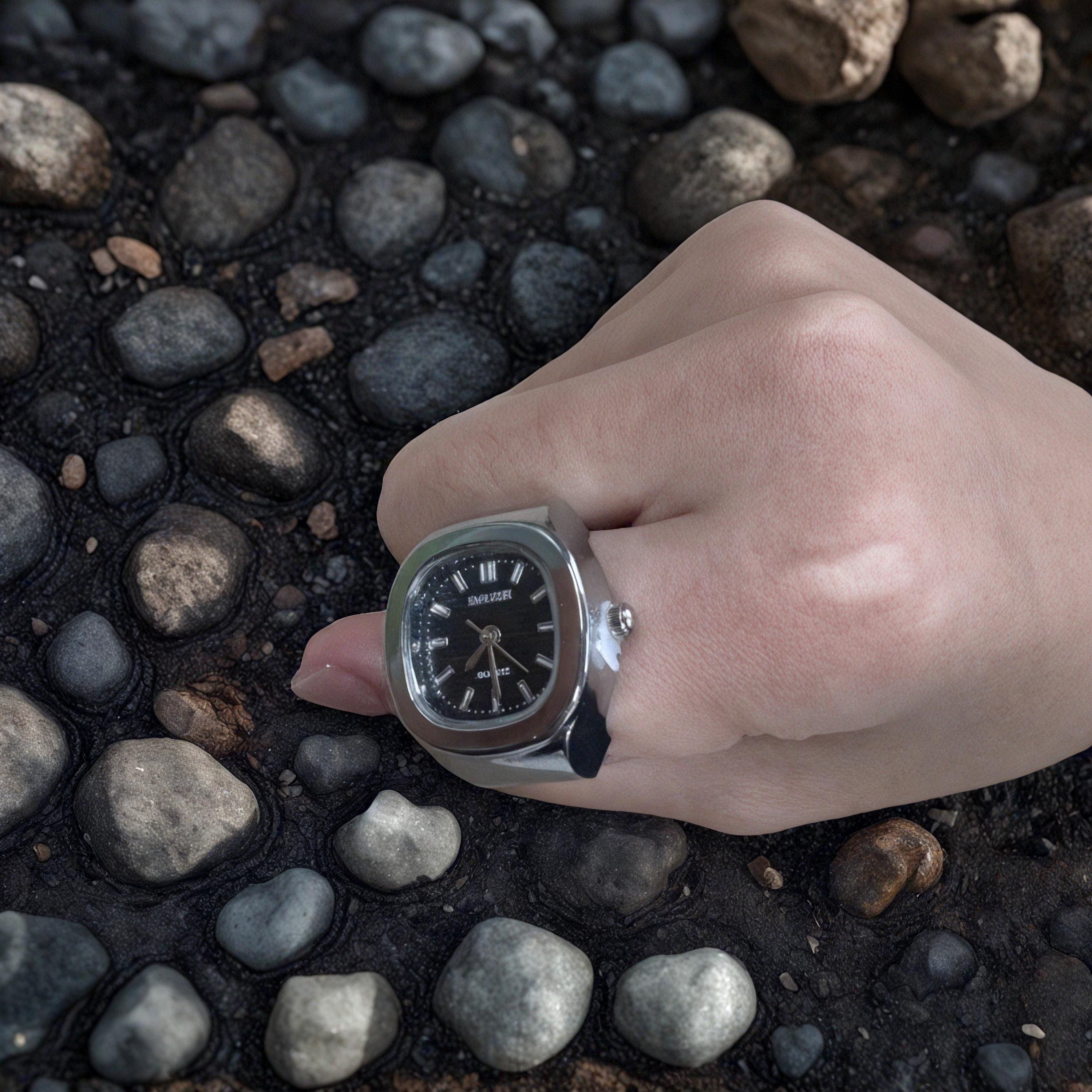 Vintage Style Ring Finger Watch for Men and Women, Retro Quartz Watch ...