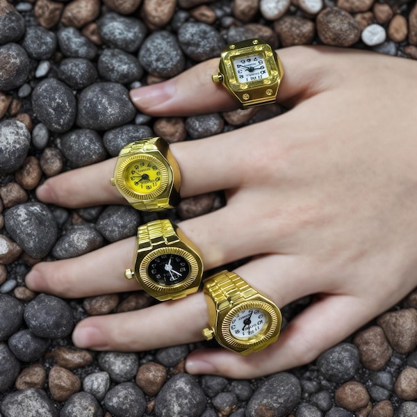 Clock Finger Ring - Etsy