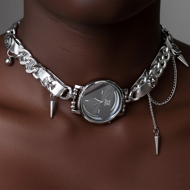 Clock Necklace - Etsy