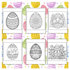 Easter Egg Coloring Pages for Kids | Printable Fun Activity and Art ...
