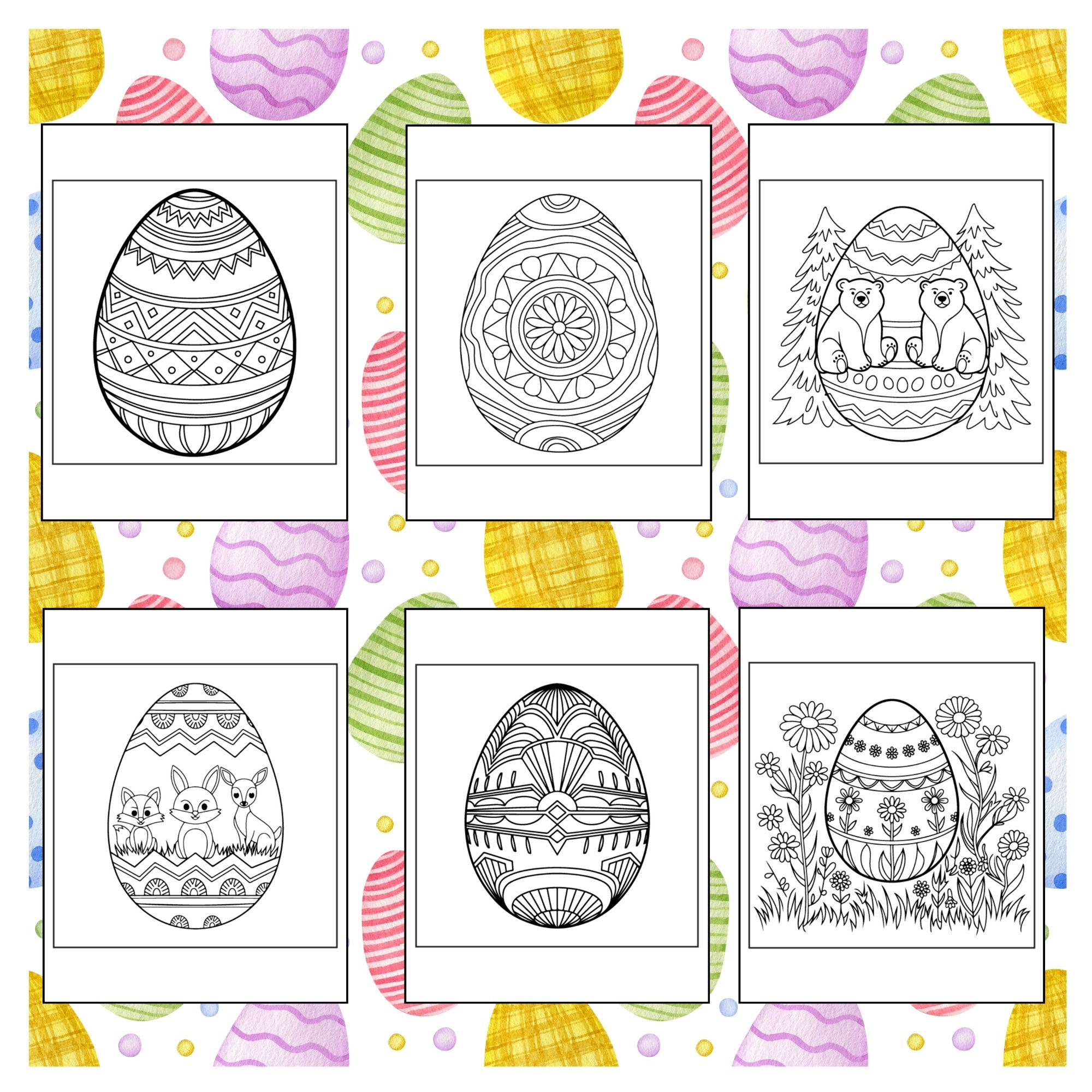 Easter Egg Coloring Pages for Kids | Printable Fun Activity and Art ...
