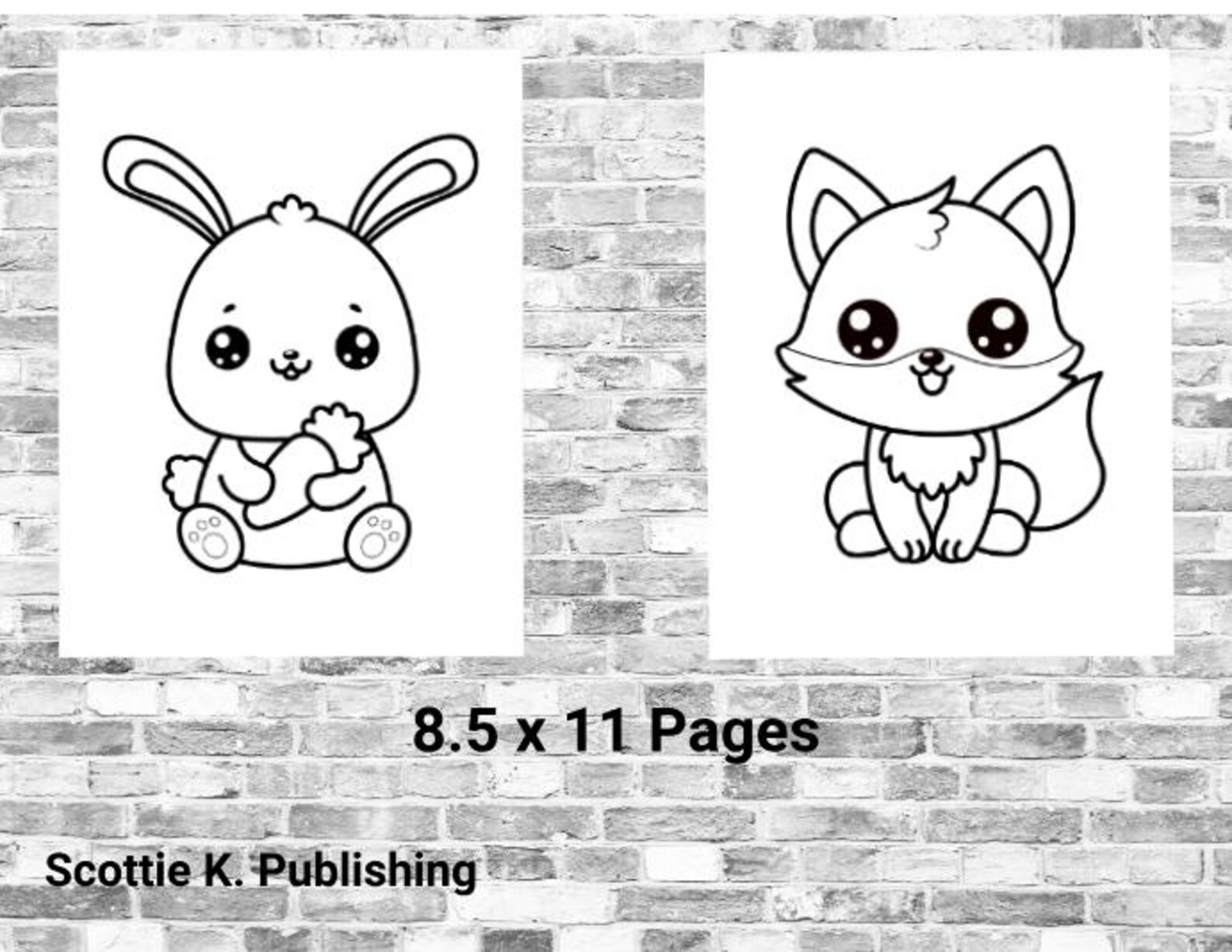 Kawaii Animals Coloring Pages | Cute & Fun Printable Art for Kids ...