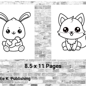 Kawaii Animals Coloring Pages | Cute & Fun Printable Art for Kids ...