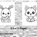 Kawaii Animals Coloring Pages | Cute & Fun Printable Art for Kids ...
