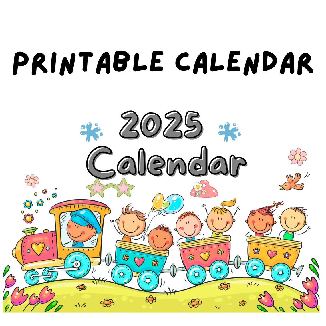 2025 Calendar | Kids Calendar 2025 | Kids Monthly Calendar - Etsy