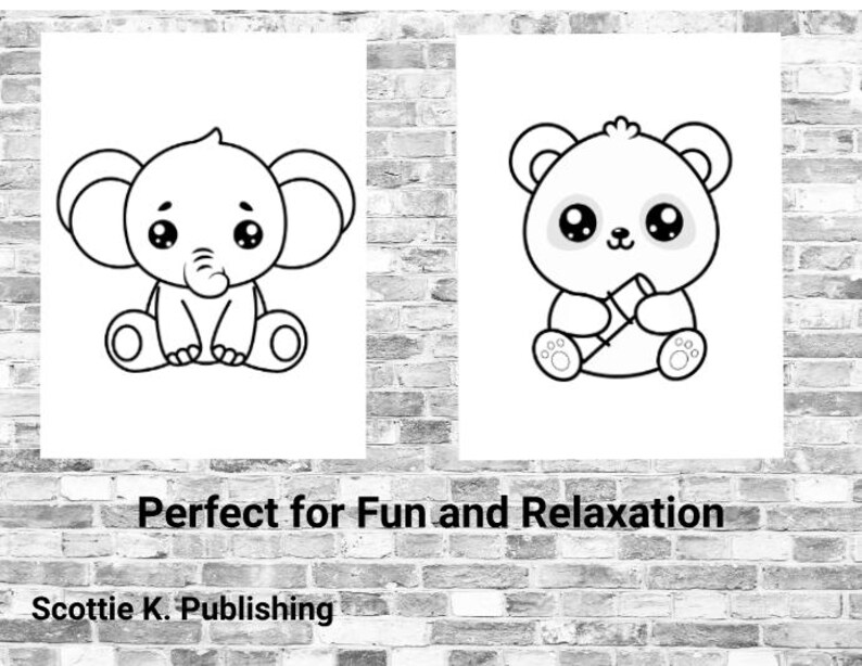 Kawaii Animals Coloring Pages | Cute & Fun Printable Art for Kids ...