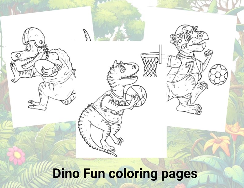 Dinosaur Coloring Pages: Fun & Engaging Dino Coloring Sheets for Kids ...