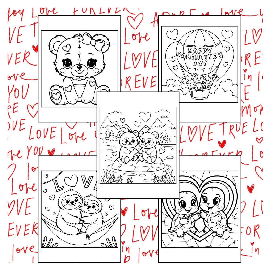 Bold and Easy Valentines Day Coloring Pages for Adults and Kids | Fun ...