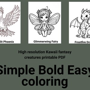 Kawaii Creature Coloring Pages | Magical Line Art & Fun for All Ages ...