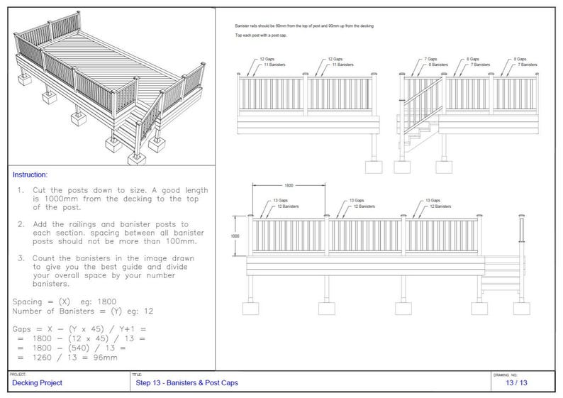 Decking / Balcony Plans - Etsy
