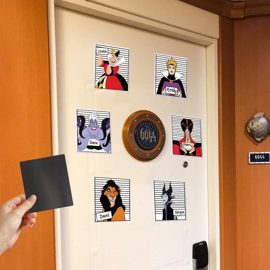 Personalized Disney Villains Mugshot Jail Line up Magnet, Ursula ...