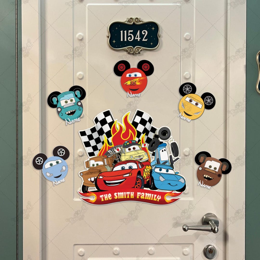 Personalized Disney Cars Cruise Door Magnet, Family Cruise Ship ...