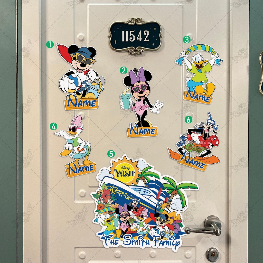 Personalized Mickey and Friends Spring Break 2025 Magnets, Disney ...