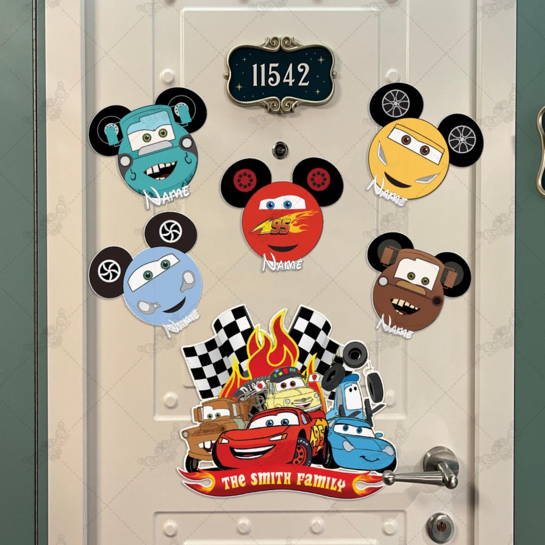 Personalized Disney Cars Cruise Door Magnet, Family Cruise Ship ...