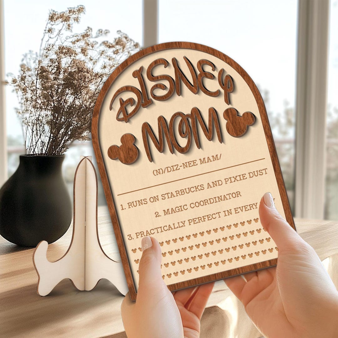 Disney Mom Wooden Sign, Disney Wood Sign, Disney Home Decor, Perfect ...
