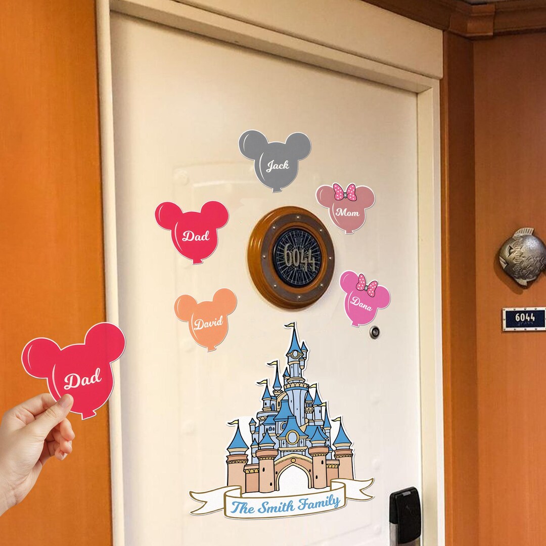 Personalized Disney Cinderella Castle Magnet, Disney Family Members ...