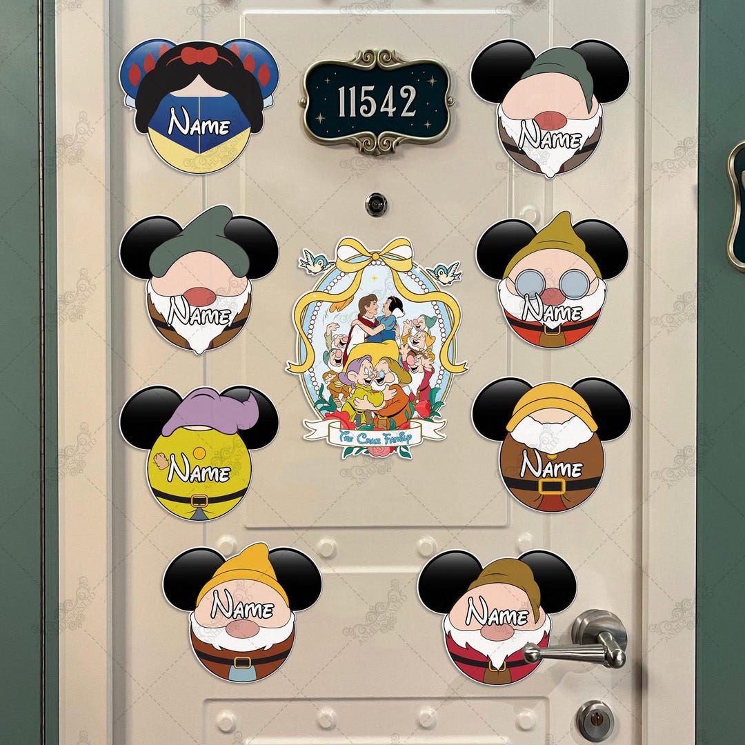 Personalized Snow White Inspired Magnet, Disney Family Members Gift ...