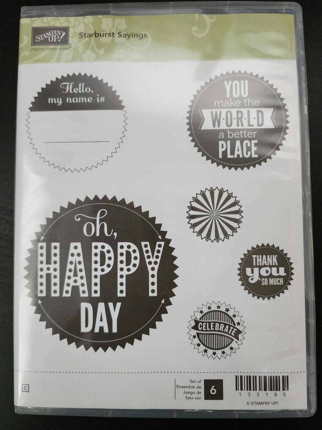 Starburst Sayings Stamp Set AND Dies B Y Stampin' Up! - Etsy