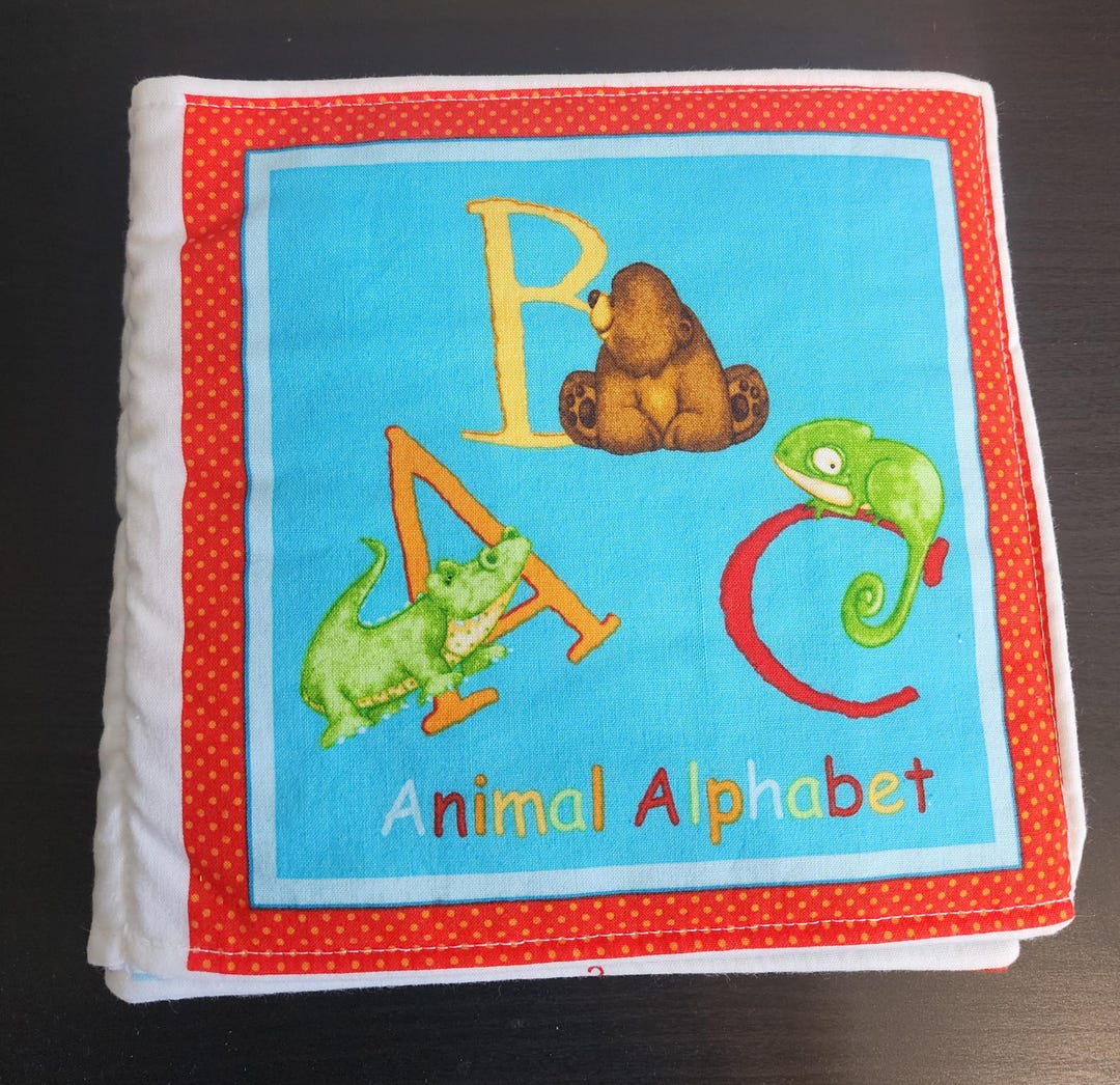 ABC Animal Alphabet Fabric Book - Etsy
