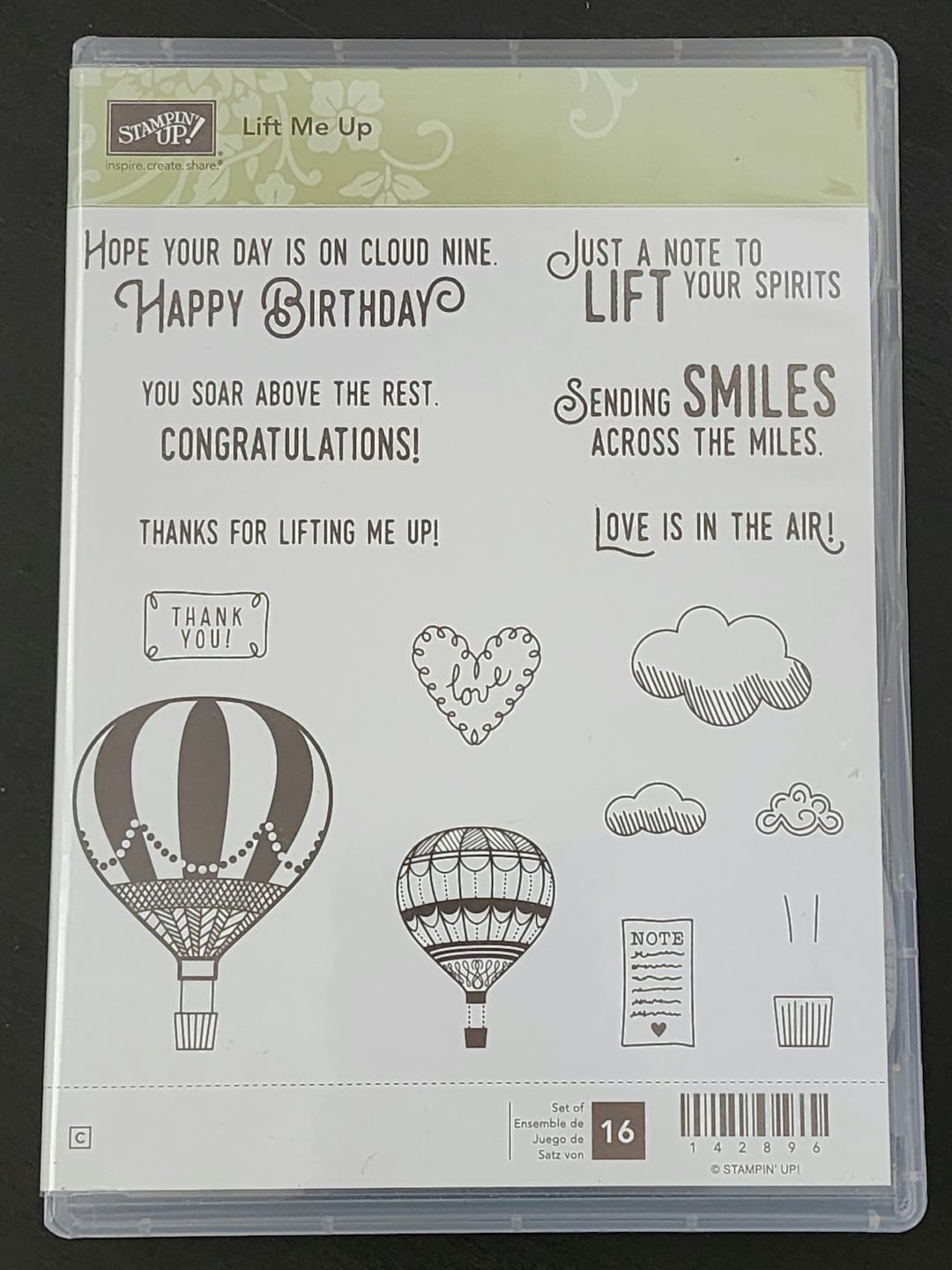 Lift Me up Stampin' Up! Stamp Set AND up and Away Stampin' Up! Thinlits Dies - Etsy