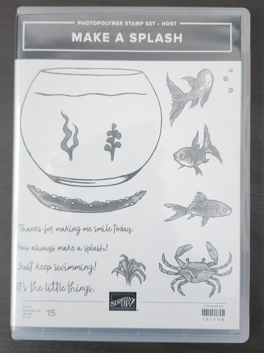 Make a Splash Photopolymer Stampin' Up! Stamp Set - Etsy