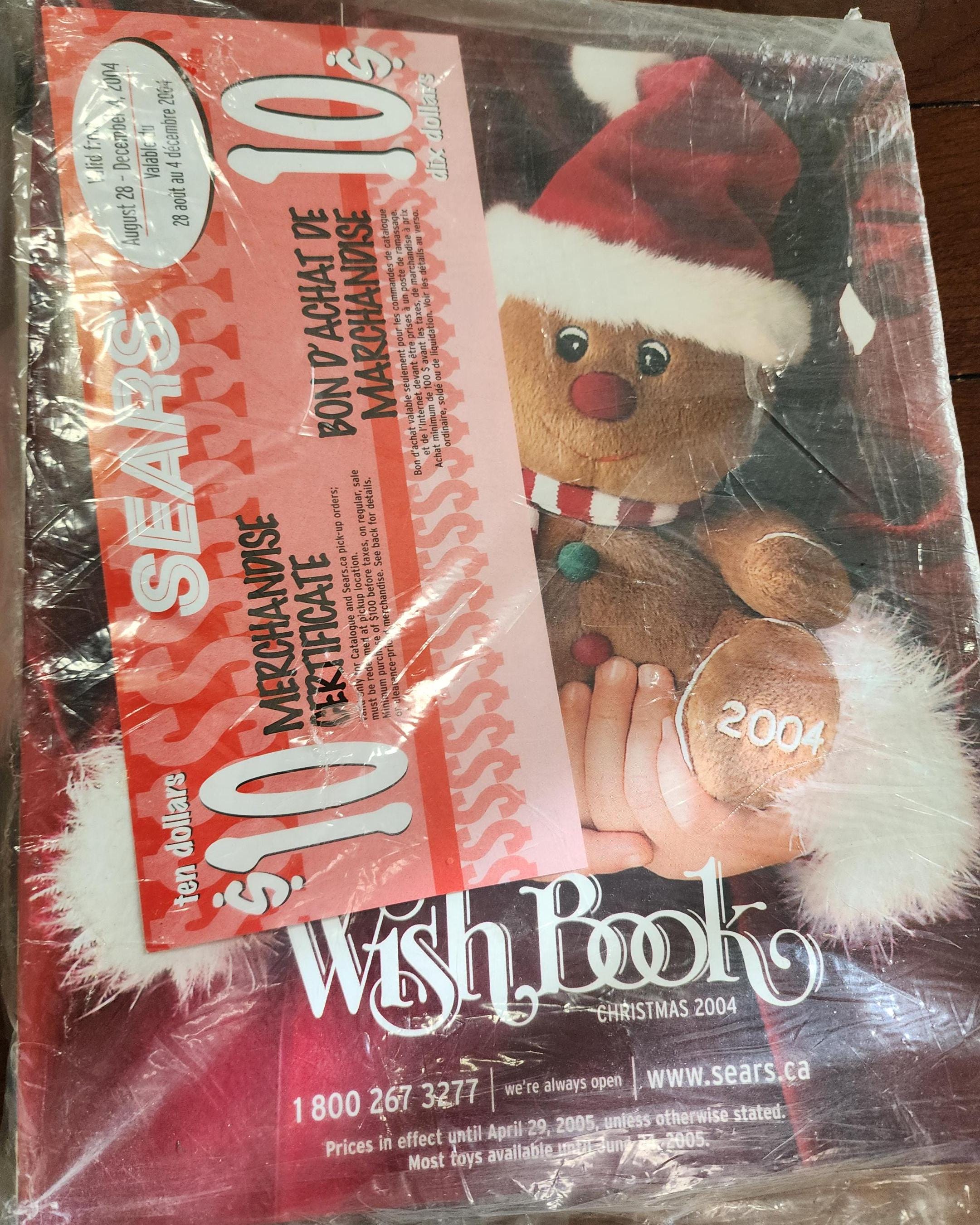 2004 Sears Christmas Wishbook Catalogue Sealed in Original Packaging ...